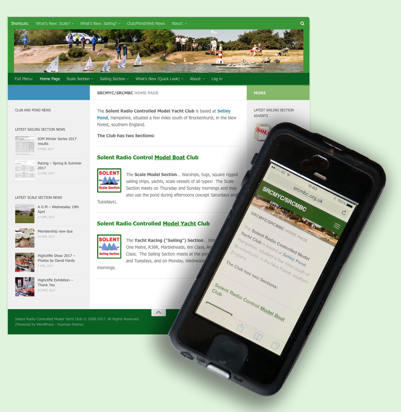 New top Menu for Site – SRCMYC/SRCMBC